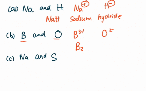 Write the formula of the compound that will be formed between this elements: (a) Al and S (d) Sr ...