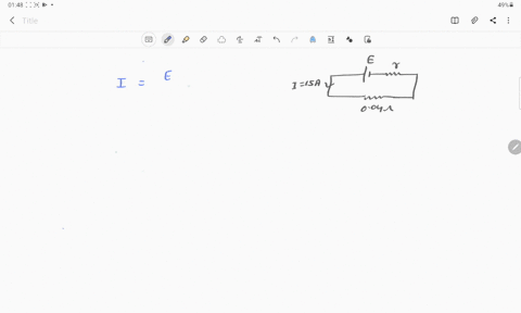 ⏩SOLVED:A new flash light cell with an emf of 1.5 V gives a current ...