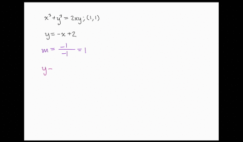 SOLVED:Normal lines A normal line on a curve passes through a point P ...