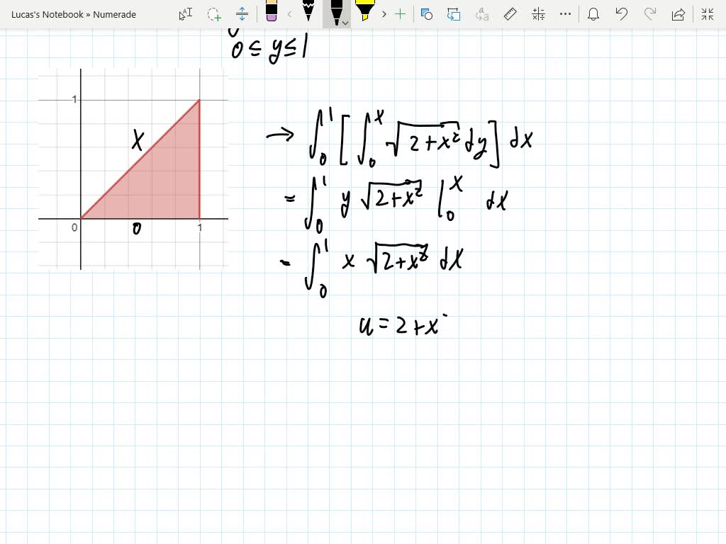 Solved A Graph The Region Associated With Each Iterated Integral B Reverse The Order Of