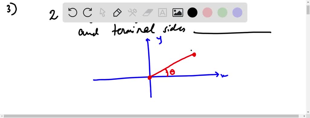 SOLVED:Two angles that have the same initial and terminal sides are
