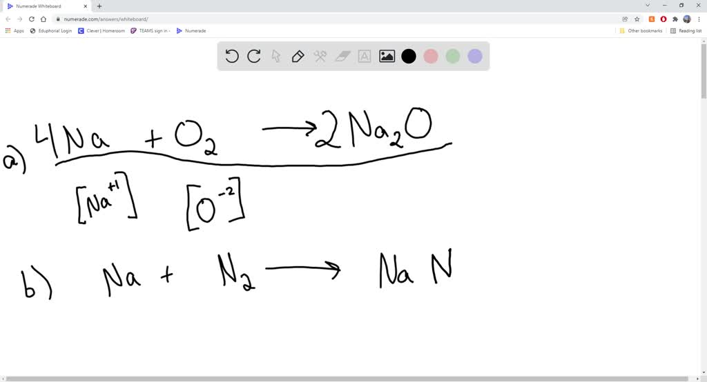 SOLVED:Write the chemical equation for the reaction between (a) sodium ...