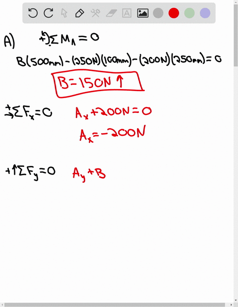 SOLVED:A lever A B is hinged at C and attached to a control cable at A ...