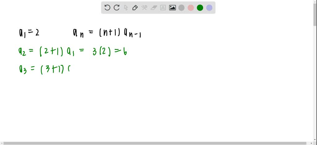 Solvedthe Sequences Are Defined Using Recursion Formulas Write The 7662