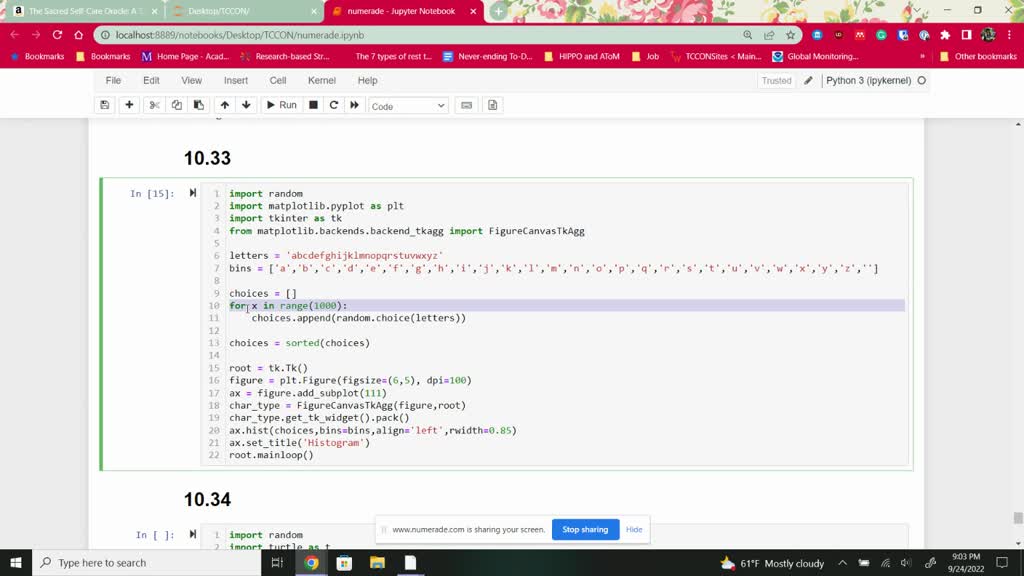 Solved Tkinter Draw Histograms Write A Program That Generates 1 000 Lowercase Letters