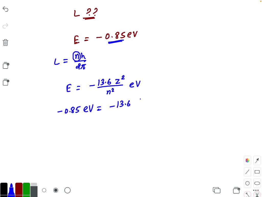 The Difference In Angular Momentum Associated With Electron In Two