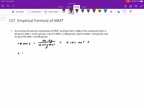 SOLVED:A compound called MMT was once used to boost the octane rating ...
