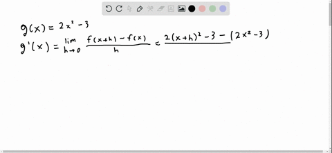 SOLVED:Find a formula for the derivative of the function using the ...