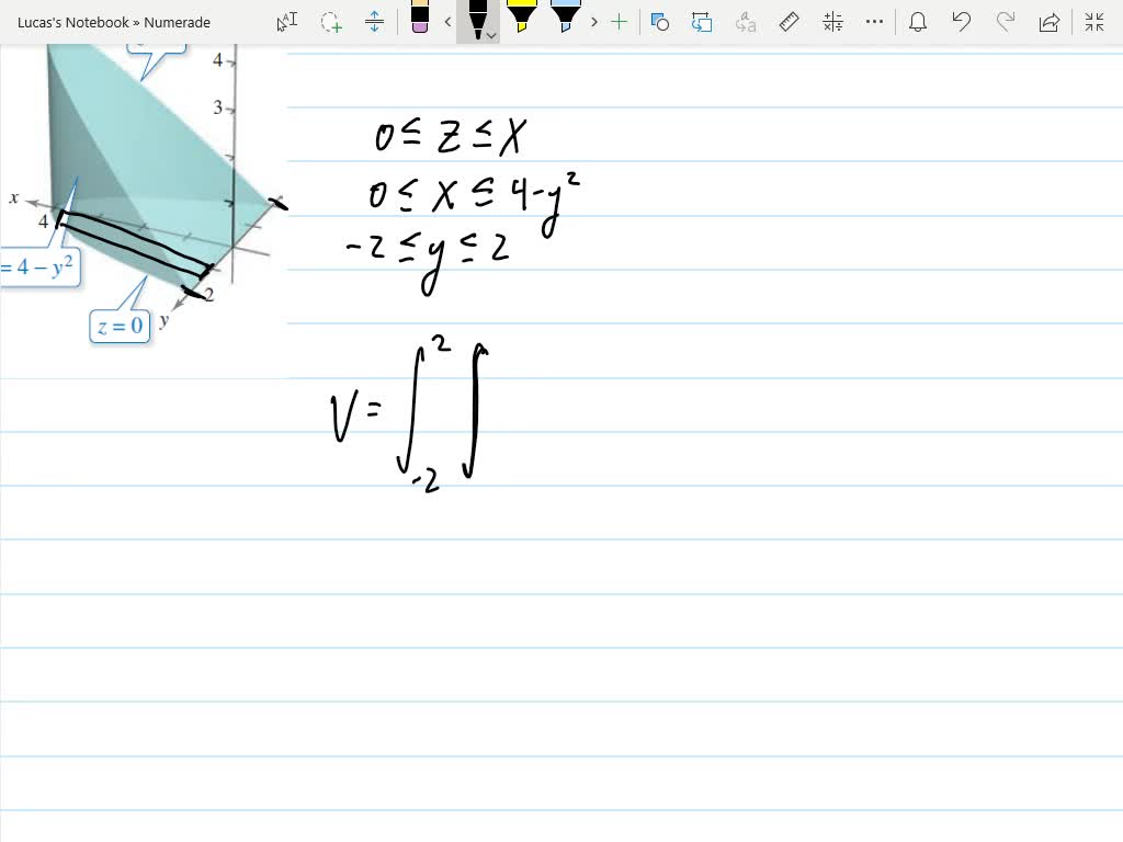 SOLVED:Use a triple integral to find the volume of the solid shown in ...