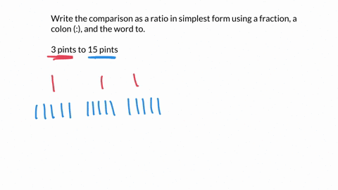 SOLVED: Write the comparison as a ratio in simplest form using a fraction, a colon (:), and the ...