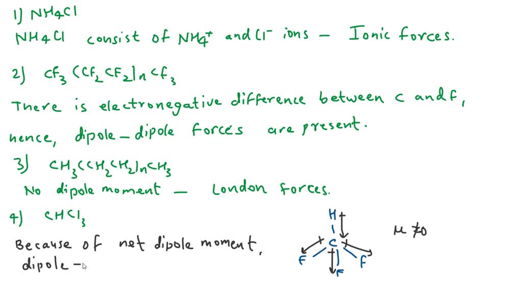 ⏩SOLVED:Identify the most important types of interparticle forces ...