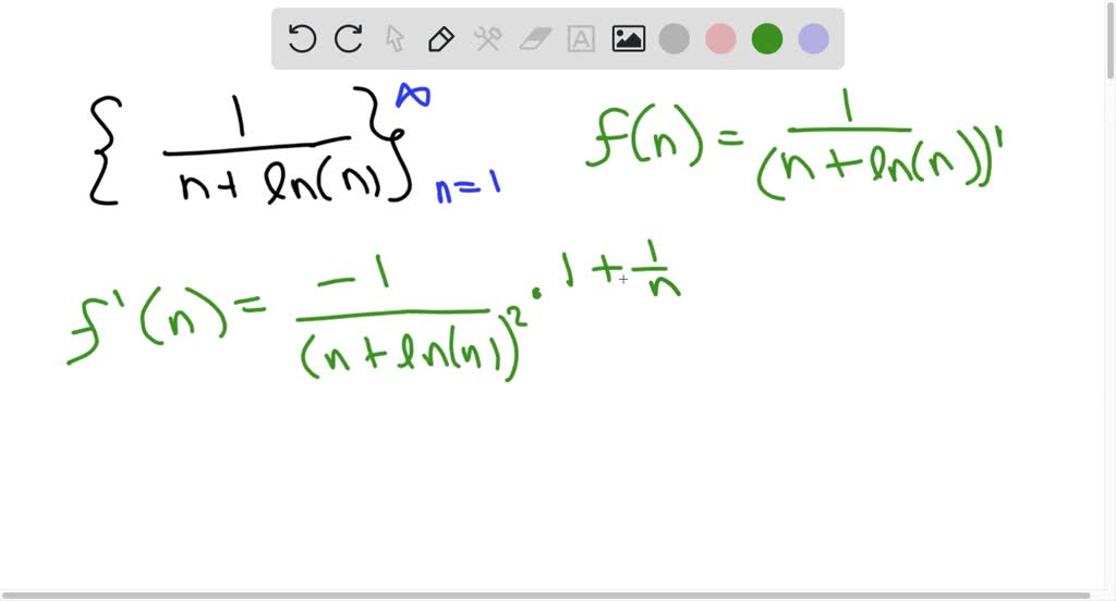 SOLVED:Use differentiation to show that the sequence is strictly ...
