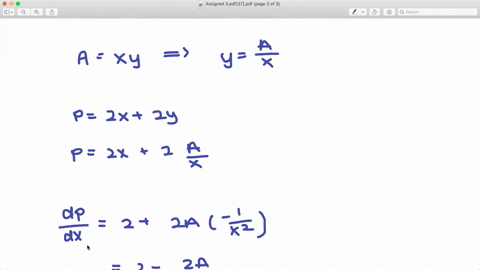SOLVED:A microprocessor chip is being designed with a given rectangular area A. Show that the ...