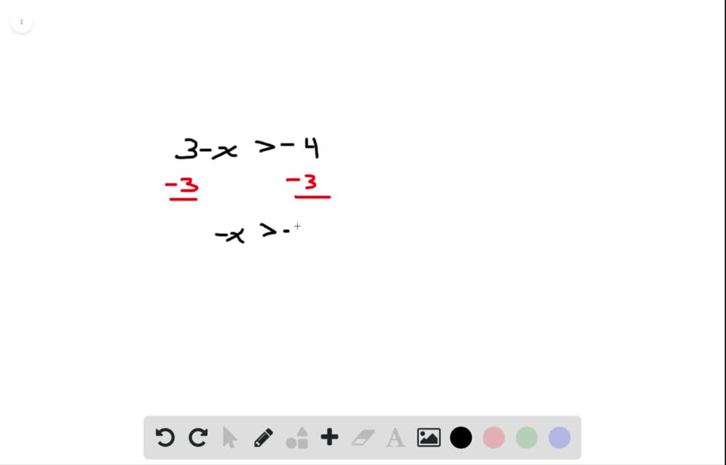 SOLVED Solve The Inequality 3 x 4