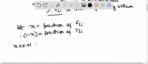 SOLVED: The atomic weight of lithium is 6.941 amu. The two naturally ...