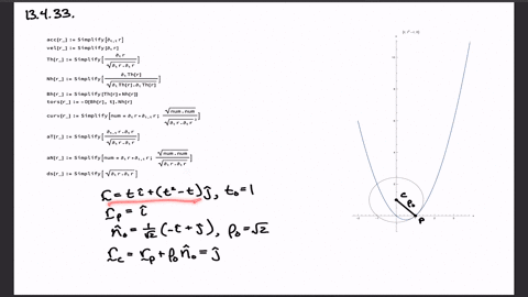 SOLVED:You will use a CAS to explore the osculating circle at a point P on a plane curve where κ ...