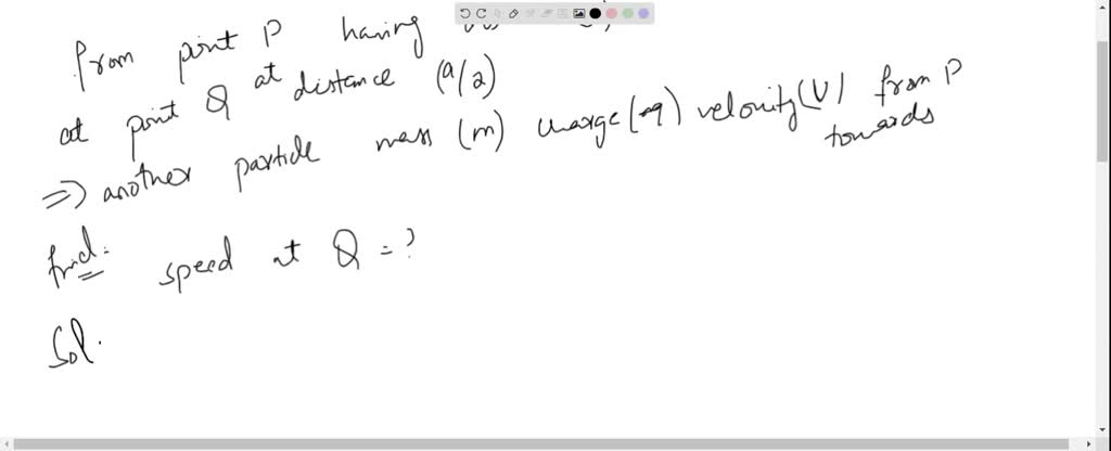 Solved A Particle Of Mass M Carrying Charge Q Is Projected With