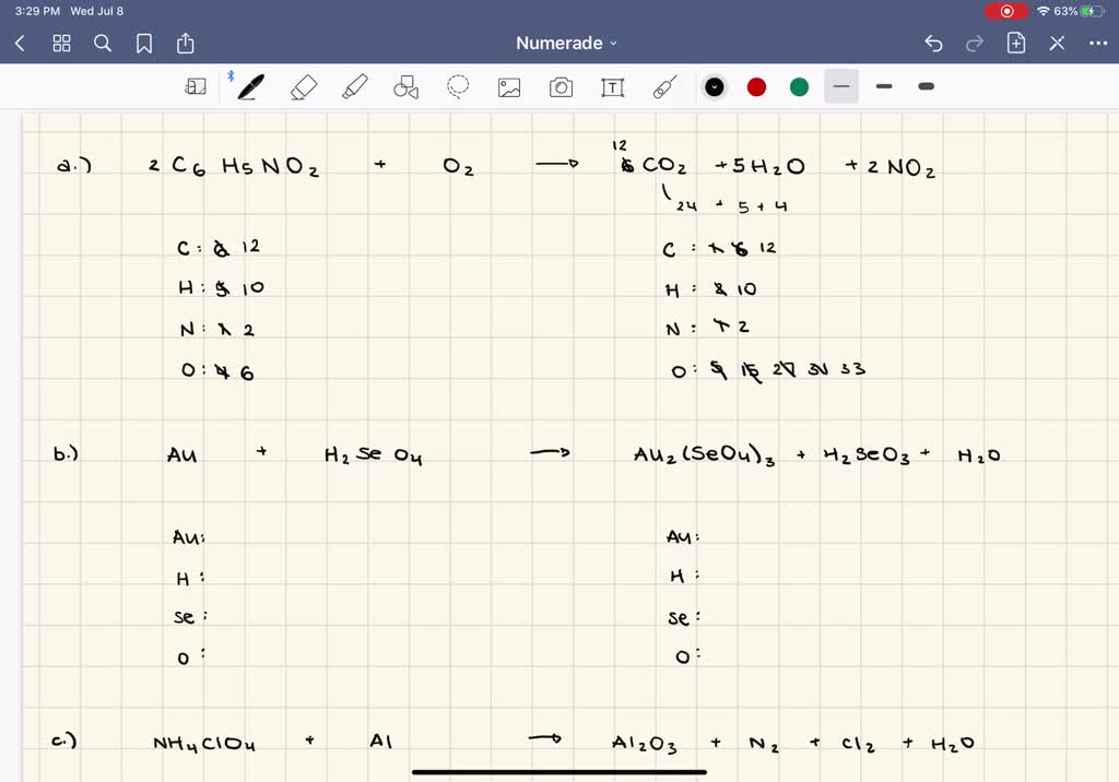 SOLVED:Balance the following equations: (a) C6 H5 NO2+O2 CO2+H2 O+NO2 ...
