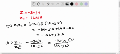 SOLVED:(a) Given that the complex number z and its conjugate z̅ satisfy the equation z z̅+2 i z ...