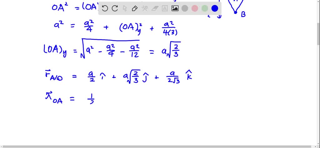 A regular tetrahedron has six edges of length a. A force P is directed ...