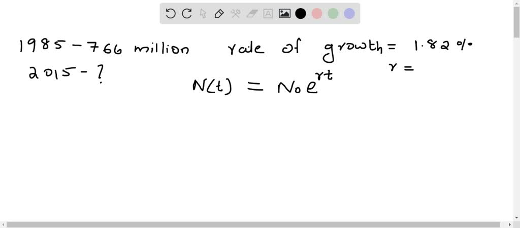 SOLVED:Population growth in India The 1985 population estimate for ...