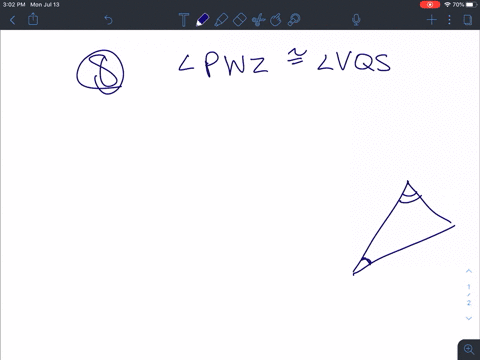 SOLVED:Identify the congruent angles and sides and the congruent triangles in each figure ...