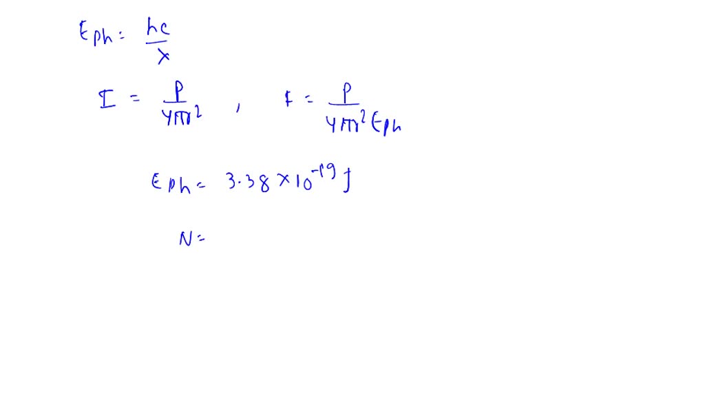 SOLVED:The wavelength of the light from a sodium-vapor lamp is 589 nm ...
