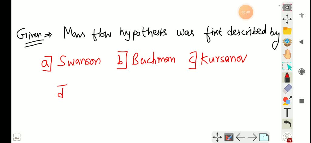 Mass flow hypothesis was first described by (a) Swanson (b) Buchman (c ...