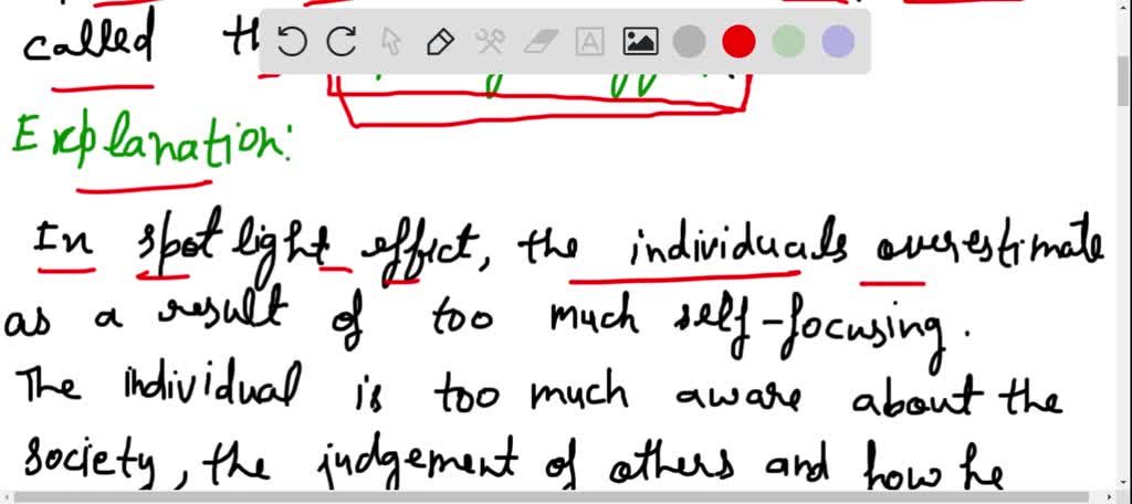 SOLVED:The tendency to overestimate others' attention to and evaluation ...