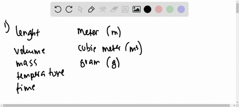 SOLVED:Write the names and abbreviations for the metric or SI units ...
