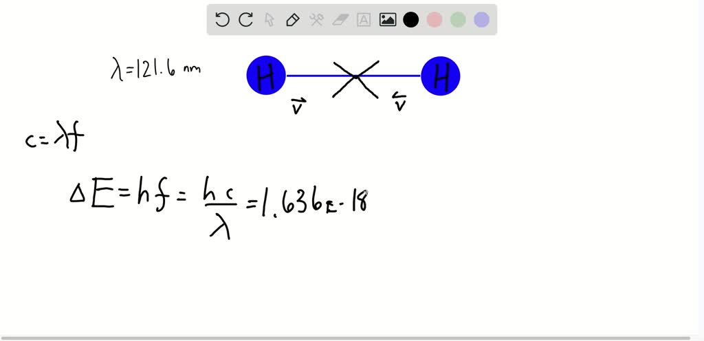 SOLVED:Two hydrogen atoms collide head-on and end up with zero kinetic ...