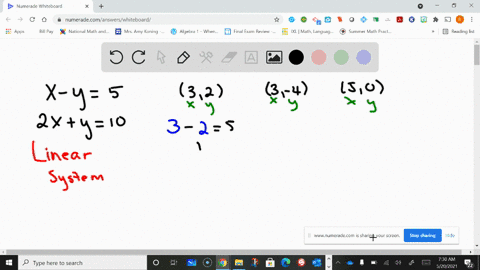 ⏩SOLVED:Determine which ordered pairs are solutions to the given ...
