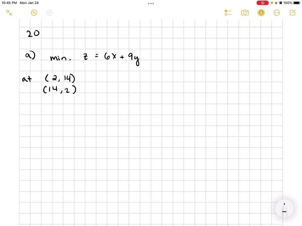 Solved A For The Given Constraints Graph The Feasible Region And