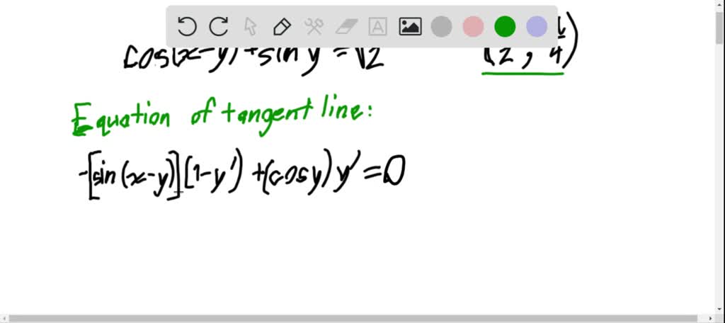 SOLVED:Carry out the following steps. a. Verify that the given point lies on the curve. b ...
