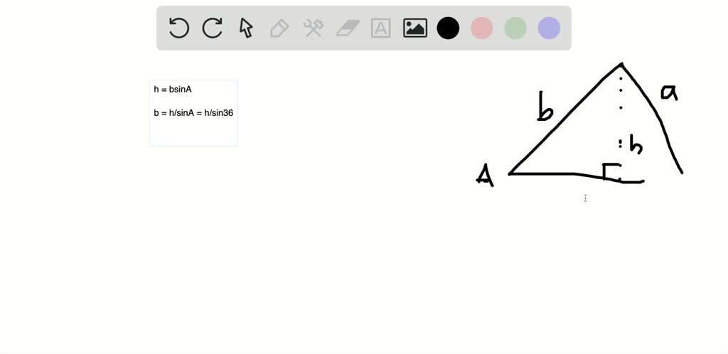 ⏩SOLVED:Find values for b such that the triangle has (a) one… | Numerade