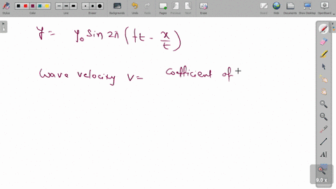 SOLVED:A transverse wave is described by the equation y=y0 sin2 π(f t ...