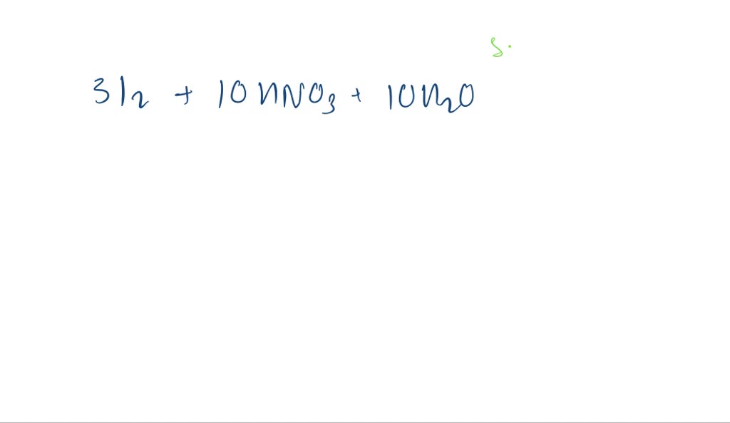 SOLVED: Iodic acid, HIO3, can be prepared by oxidizing elemental iodine ...