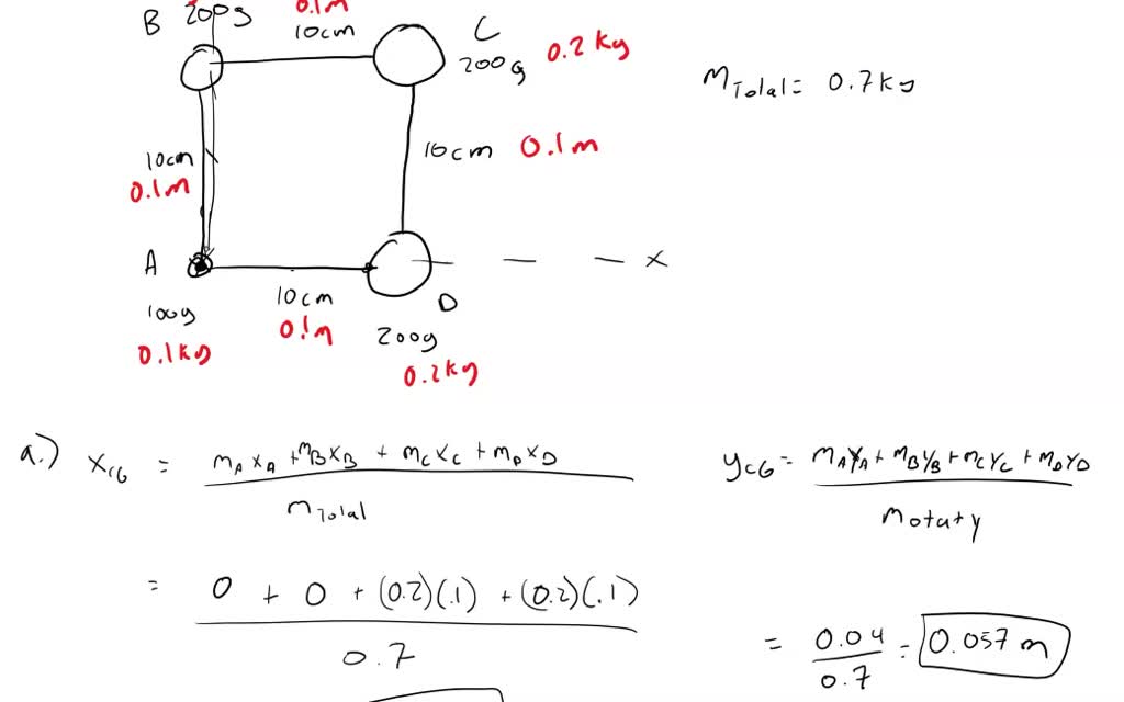 54 The Four Masses Shown In Figure P7 54 Are Connect