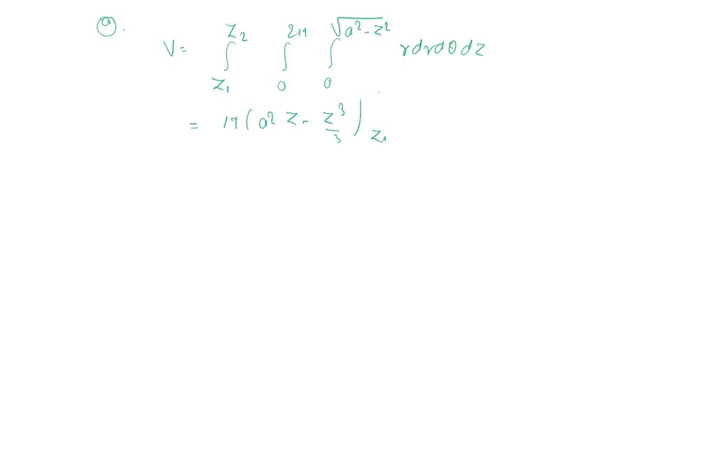 SOLVED:By triple integration in spherical coordinates. Find the ...