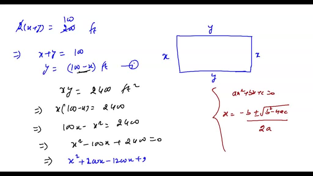 SOLVED:Dimensions of a Garden A farmer has a rectangular garden plot ...