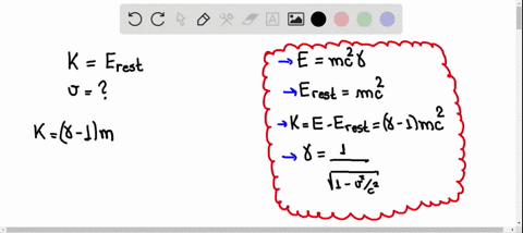 Find the speed of a proton if it has kinetic energy equal to its rest ...