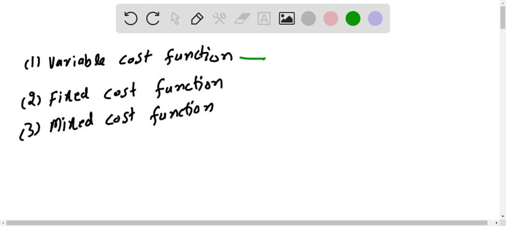 SOLVED:Explain linear cost function and give an example.