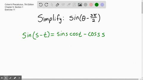 SOLVED:simplify the expression 2 \sin (3 \pi / 2-\theta)-3 \cos (\pi+\theta)-\tan (-\theta)+\cot ...