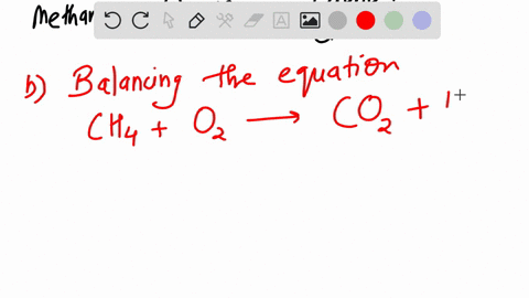 SOLVED:Methane, CH4, burns in oxygen. (a) What are the products of the ...