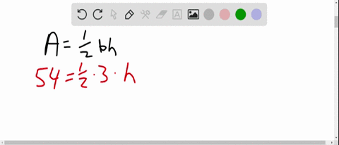 SOLVED:Solve each problem. See Example 10 . The area of a triangle is ...
