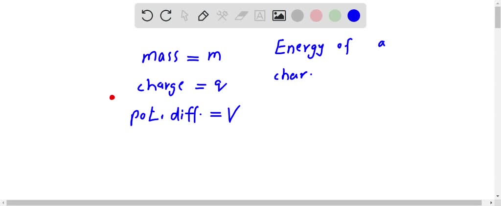 SOLVED:A particle of mass ' m ' and charge ' q ' is accelerated through a potential difference ...