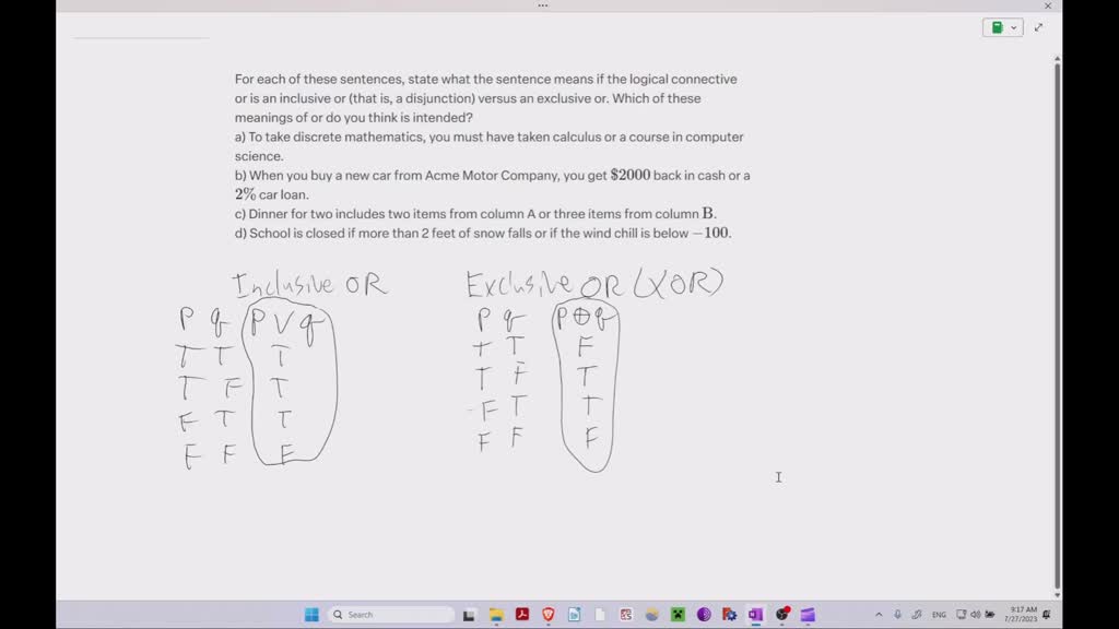 SOLVED:Which of the following items appear to illustrate sentence meaning and which illustrate ...