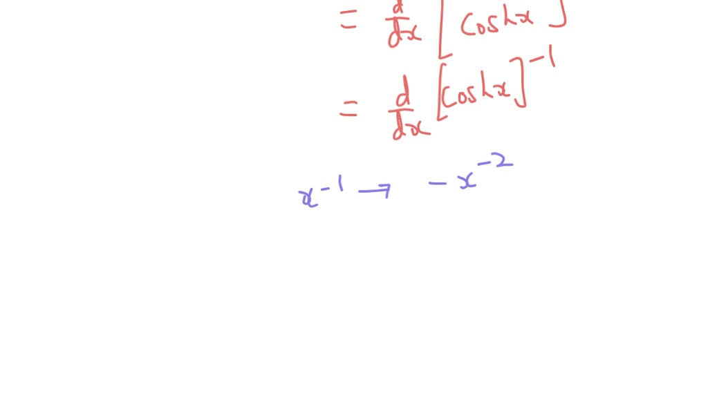 SOLVED: Prove the differentiation formulas. D sech x=-sech x tanhx. | Numerade