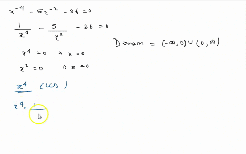 SOLVED:Find all complex solutions for each equation by hand. Do not use ...