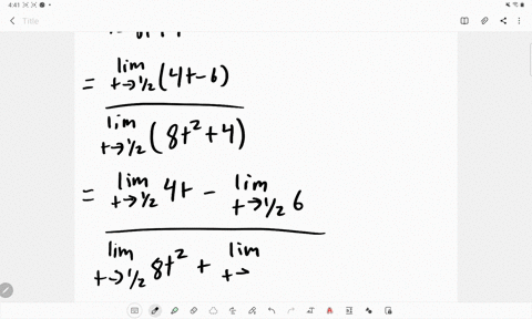 SOLVED:In Problems 17-38, find the limit using the properties of limits ...